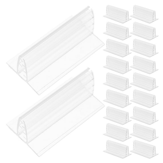 OUNONA Transparent PVC Card Stands Secure Grip Self-Adhesive for ...