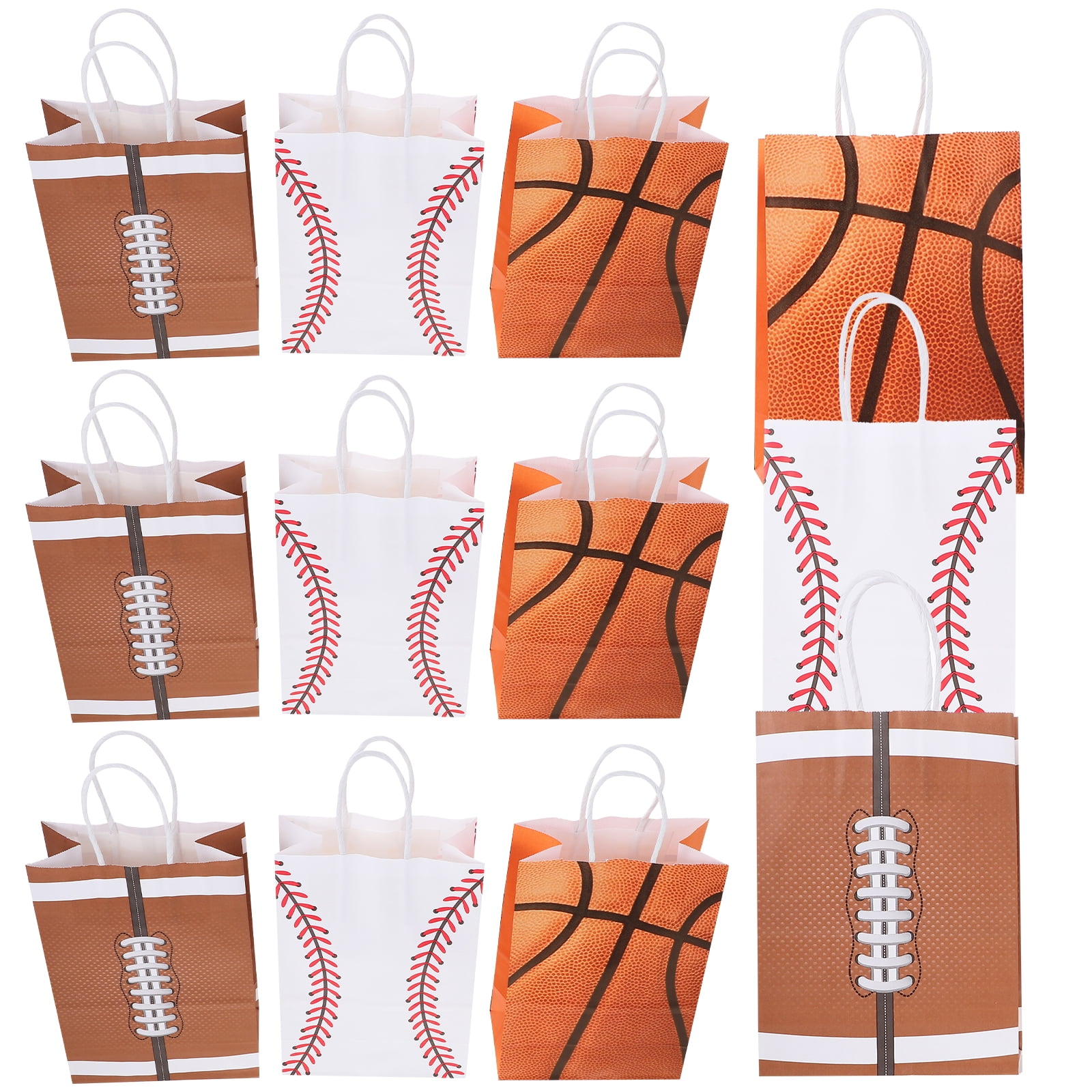 OUNONA 24pcs Ball Sports Themed Gift Bag Reusable Gift Bag Birthday ...