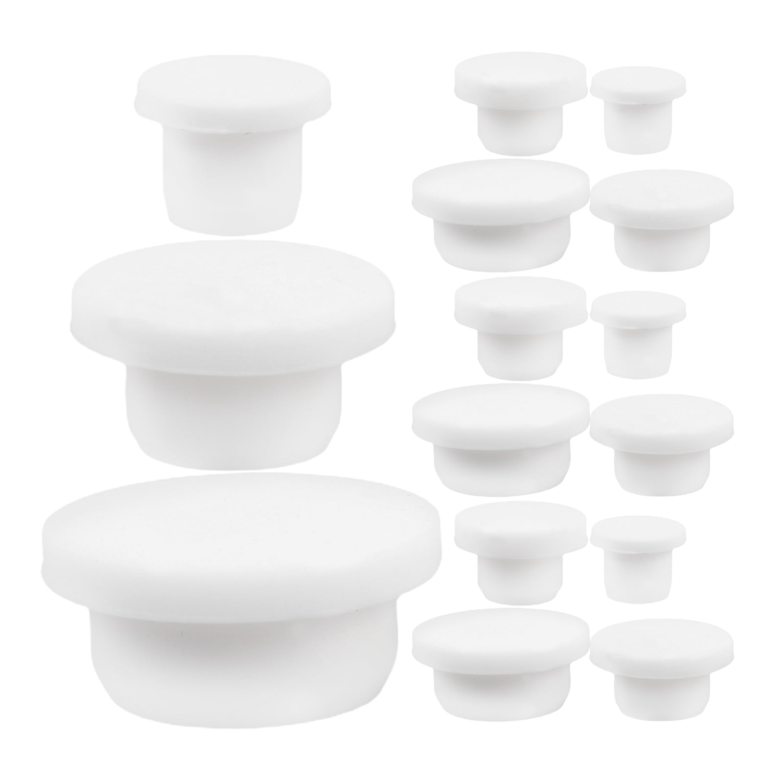 OUNONA 24pcs Bathtub Silicone Plug Cap Bathtub Drain Stopper Universal ...