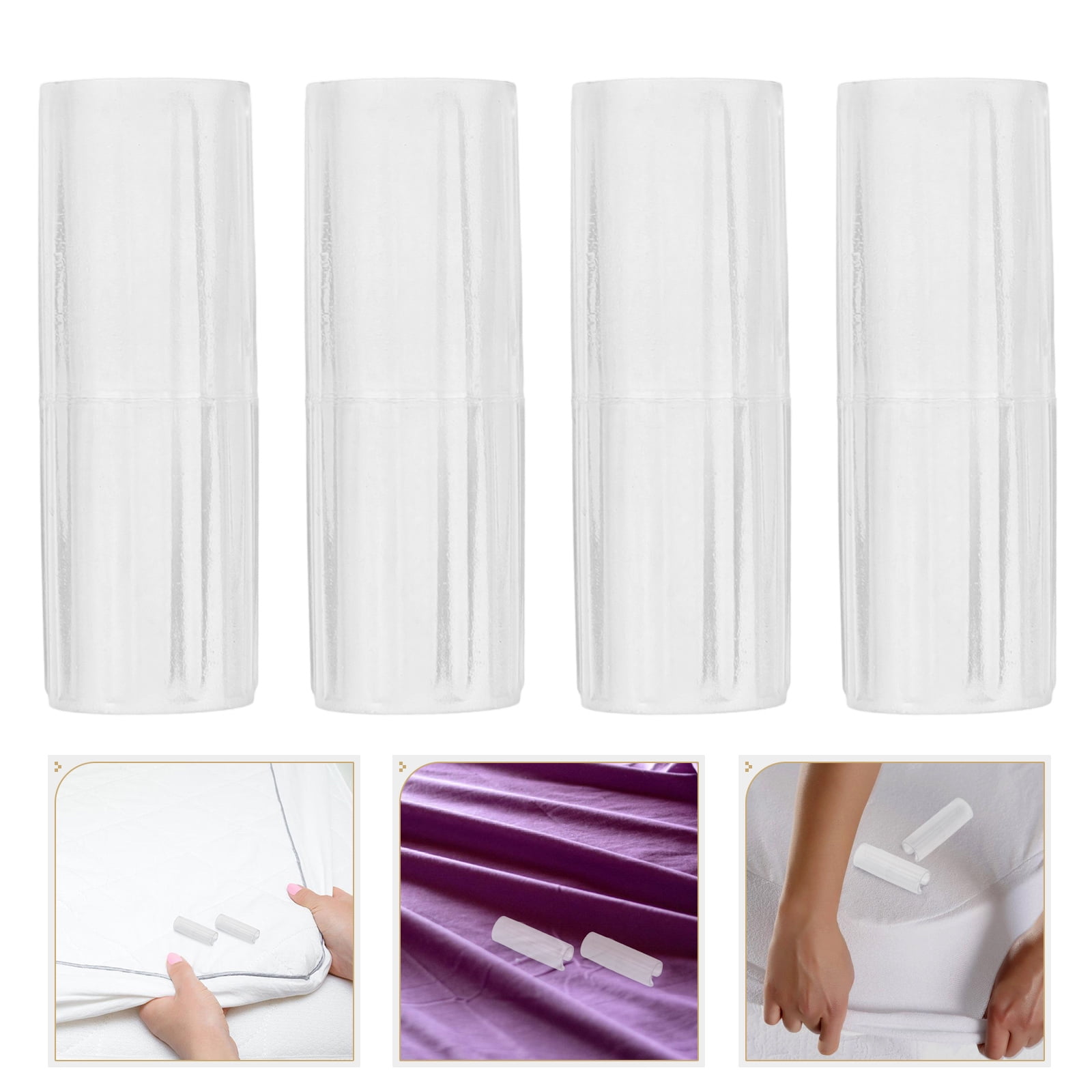 OUNONA 24pcs Bed Sheet Cover Fixed Clips Bed Sheet Fastener Clips Bed ...