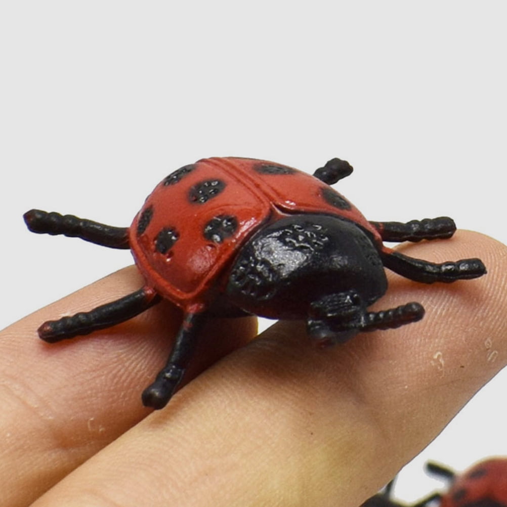 OUNONA 24pcs Realistic Ladybug Models Simulation Ladybug For Kids Prank ...