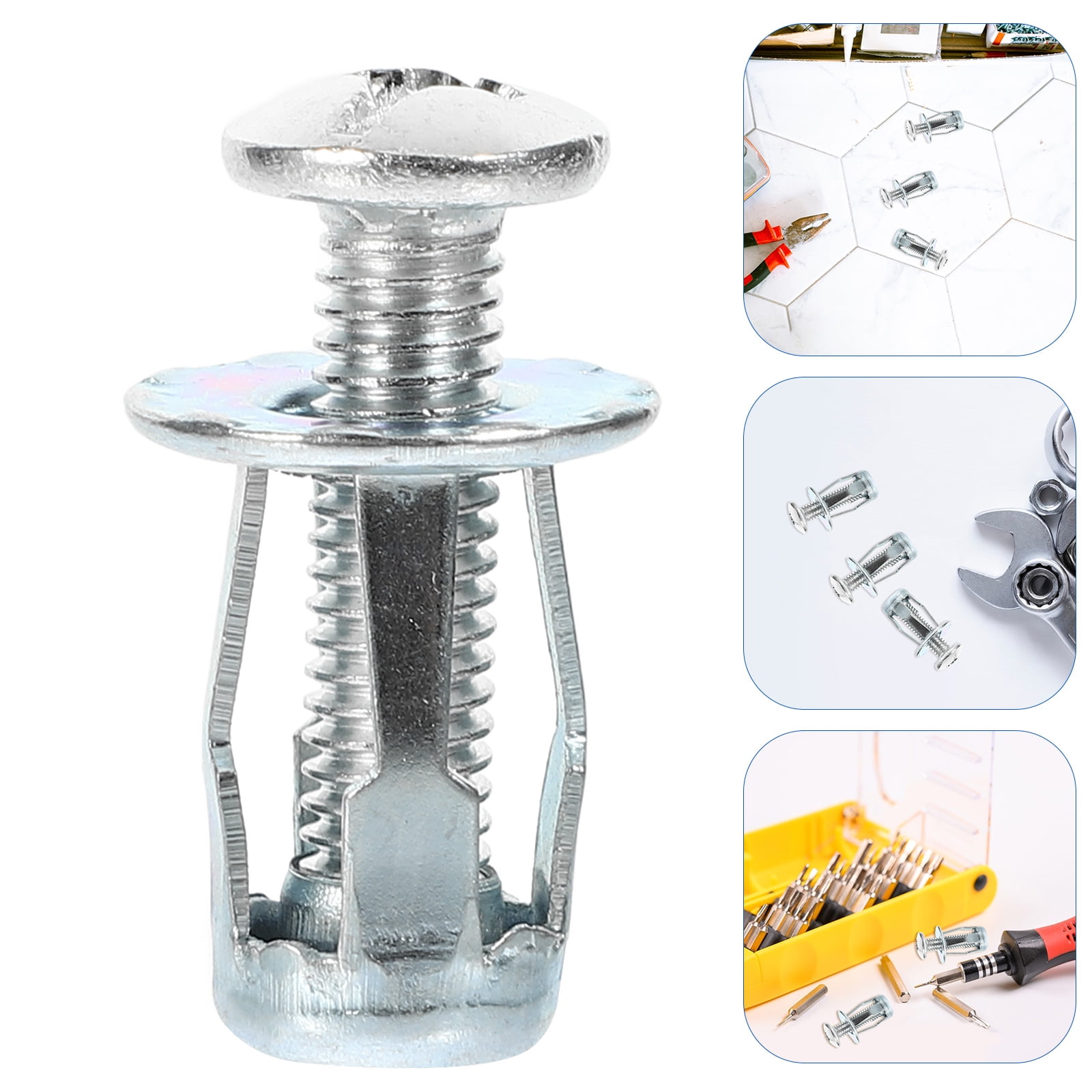 OUNONA 25 Sets Thread Expansion Nut Threaded Insert Internal Bolts ...