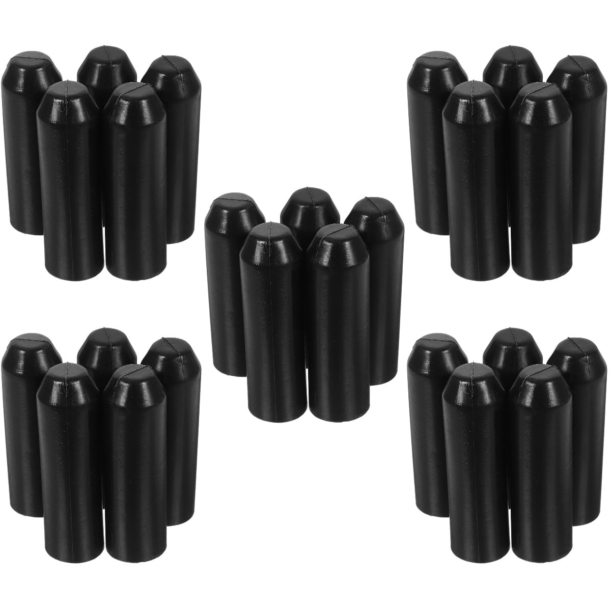 OUNONA 25 pcs Heat Shrink End Caps Electrical Wire End Caps Insulated ...