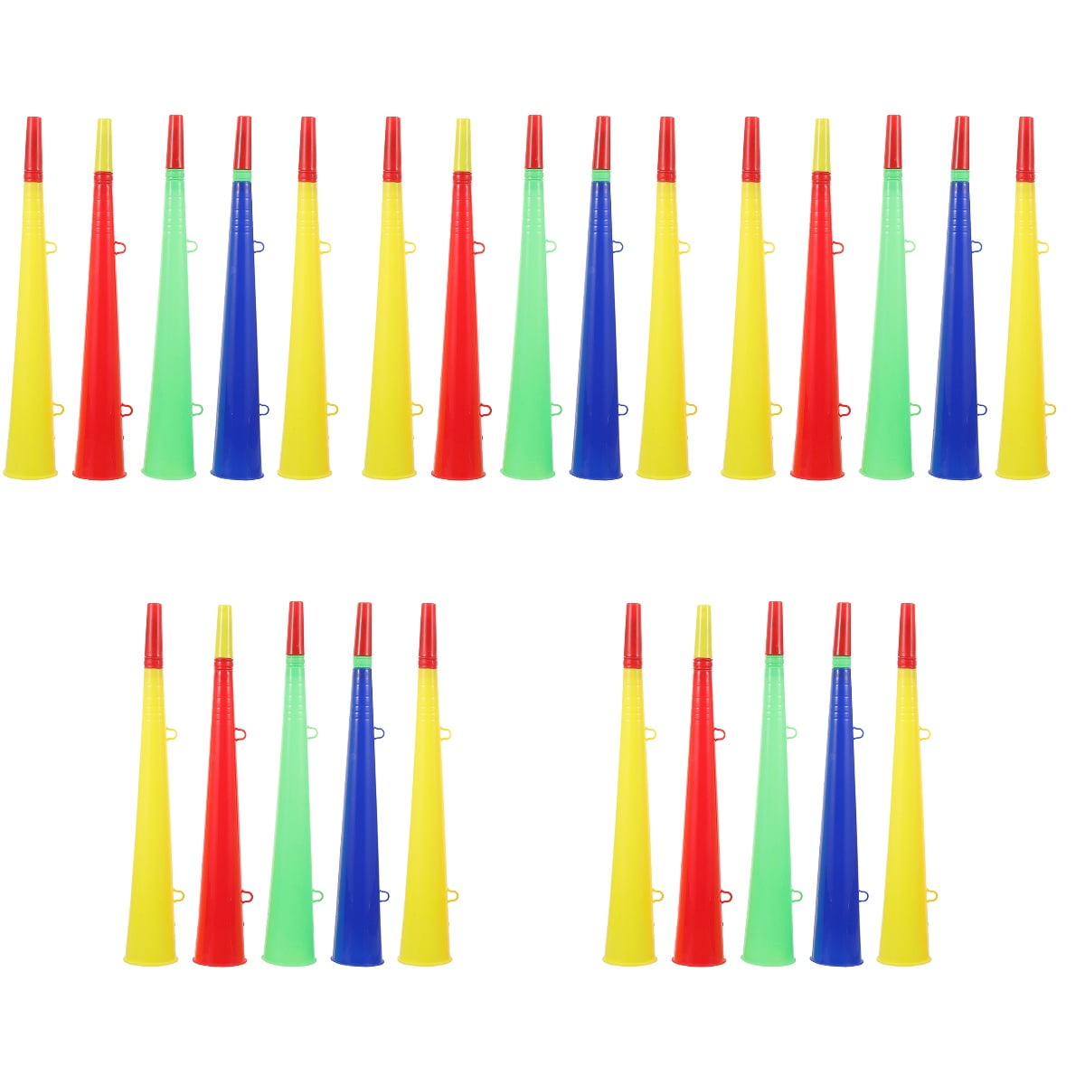 OUNONA 25 pcs Sports Game Plastic Trumpet Fans Props Party Concert Horn ...