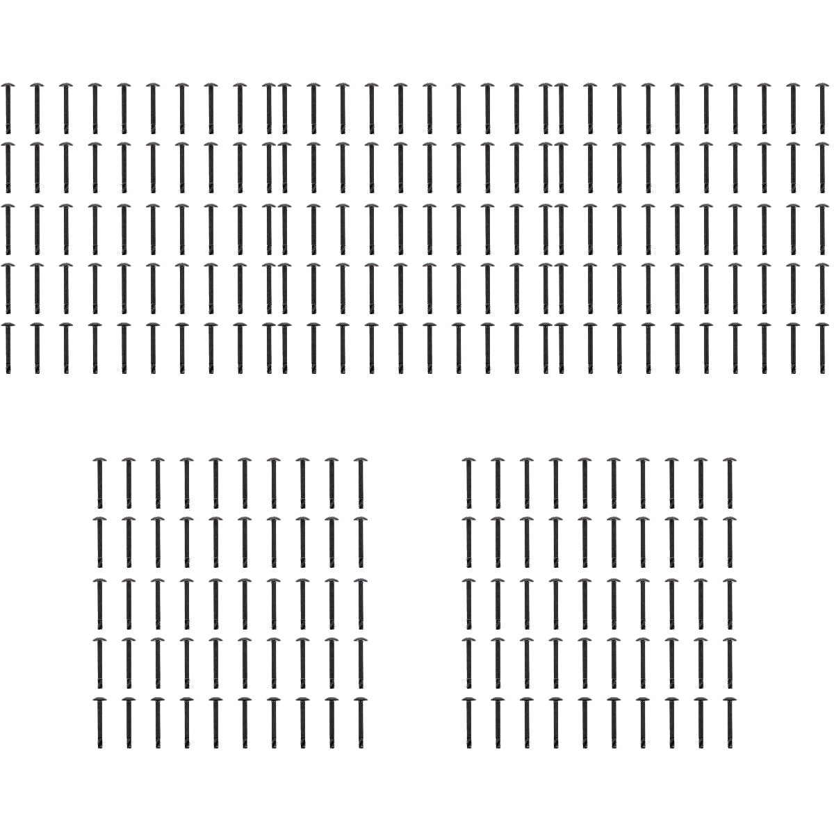 OUNONA 250 pcs Computer Case Fan Screw Round Head Tapping Screw 30mm ...