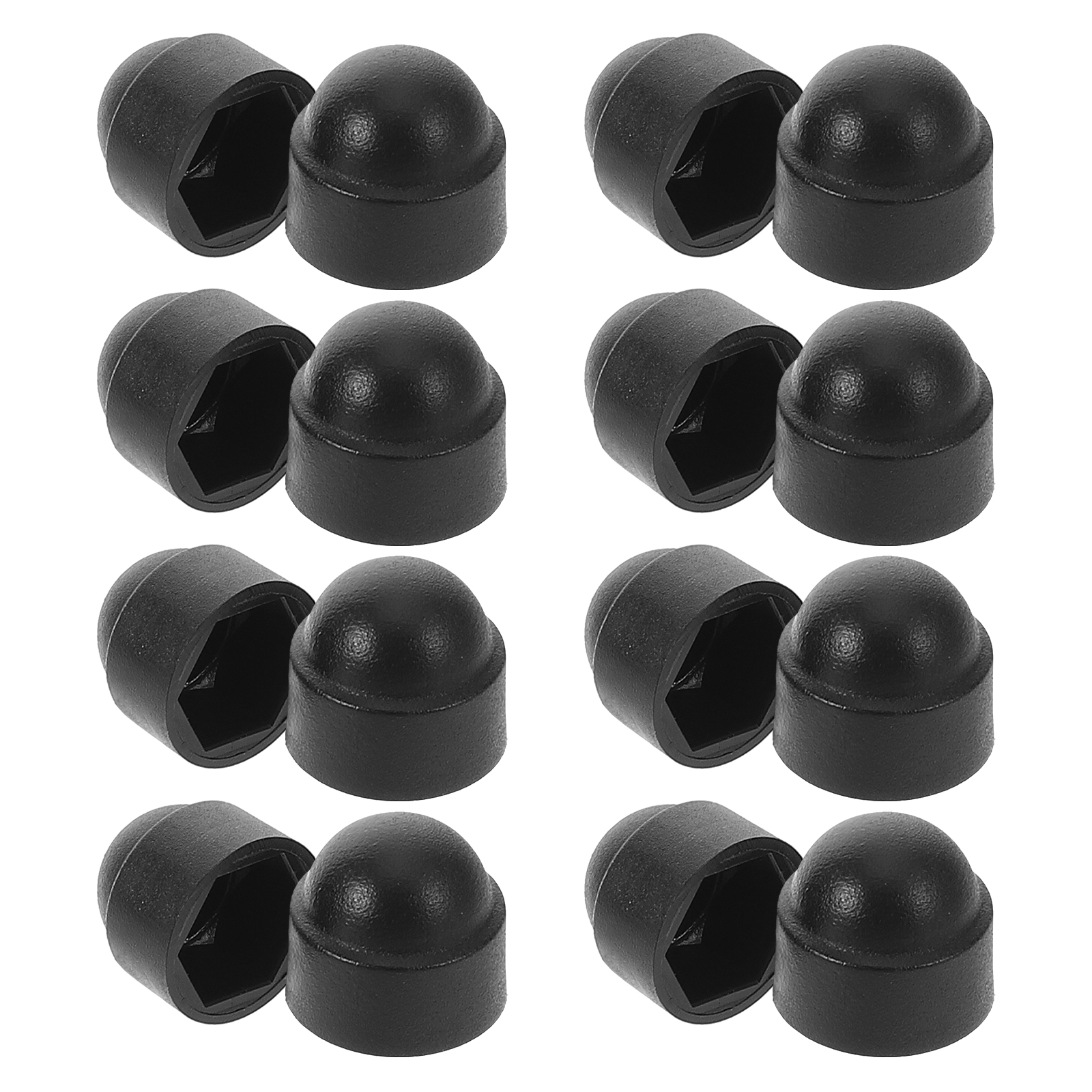 OUNONA 25Pcs Bolt and Nut Caps Covers Plastic M5 Terminal Cap Black ...