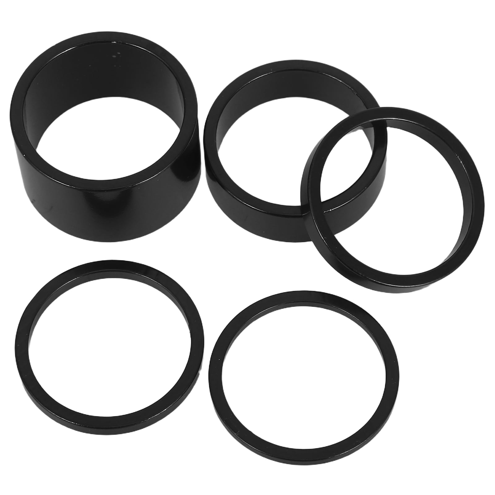 OUNONA Mountain Bike Fork Spacers, Black Aluminum Alloy, Lightweight ...