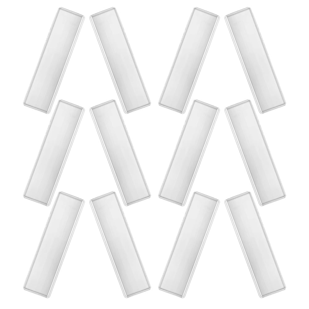 OUNONA 25pcs Clear Adhesive Pockets Index Card Pockets Plastic Label ...