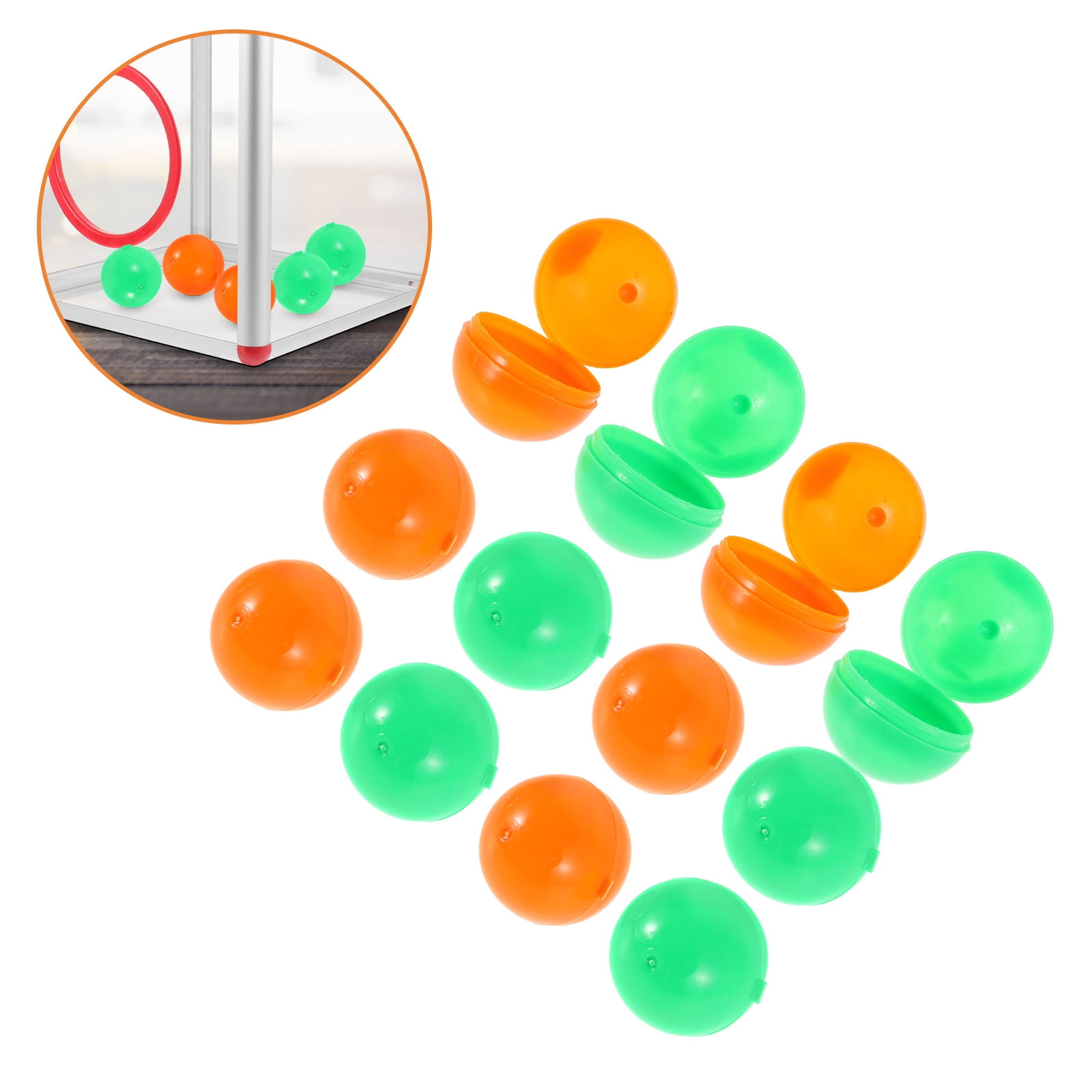 OUNONA 25pcs Plastic Hollow Bingo Balls Openable Raffle Balls for ...