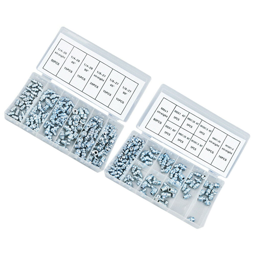 OUNONA 260 Pcs Dielectric Grease Red Hydraulic Nipple Fitting Storage ...