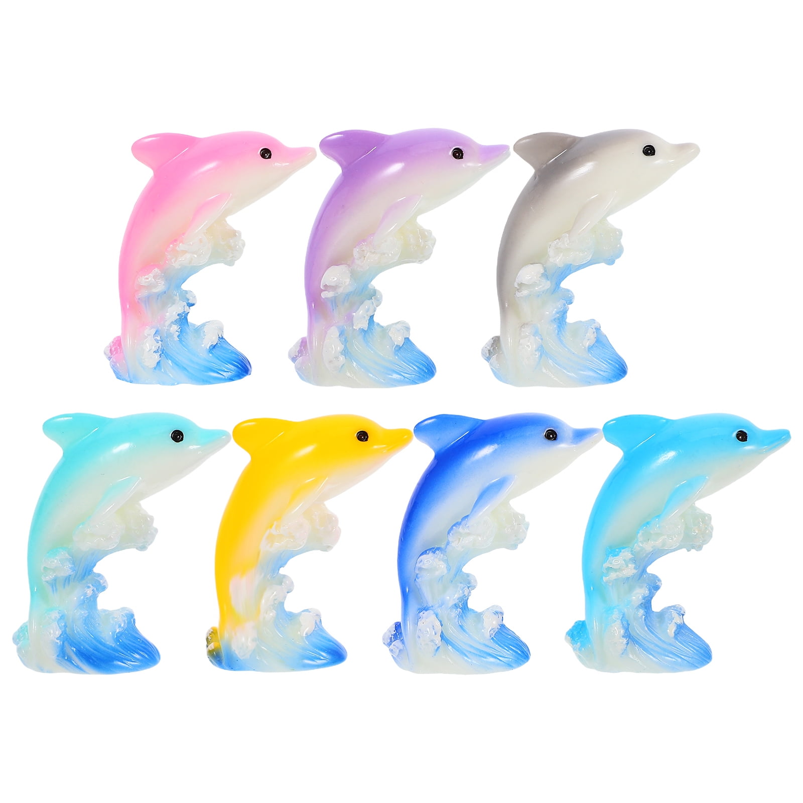 OUNONA 28 pcs Miniature Dolphin Lovely Mini Dolphin Figurines Cute ...