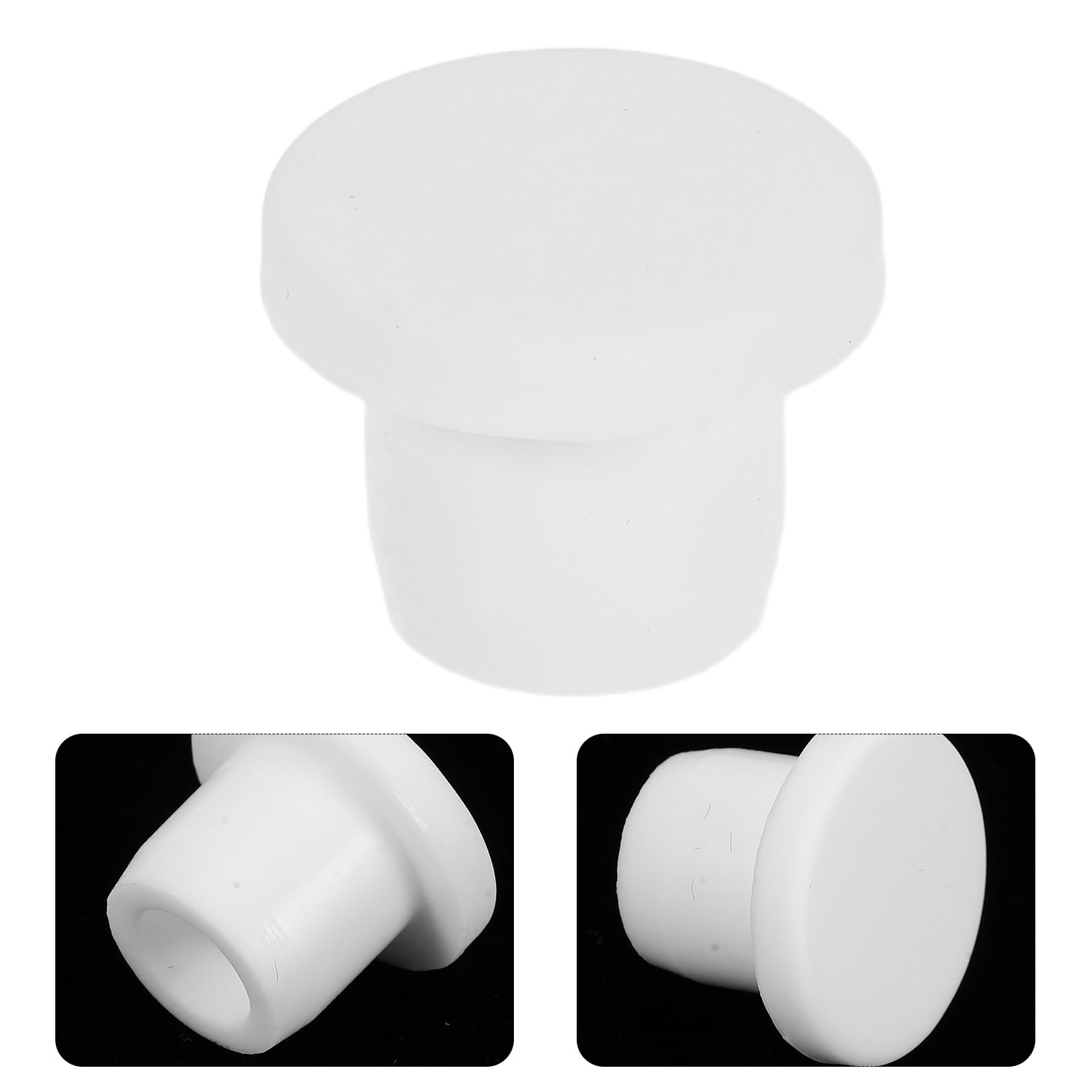 OUNONA 28pcs White Silicone Drain Stoppers Safe Prevent Water Overflow ...