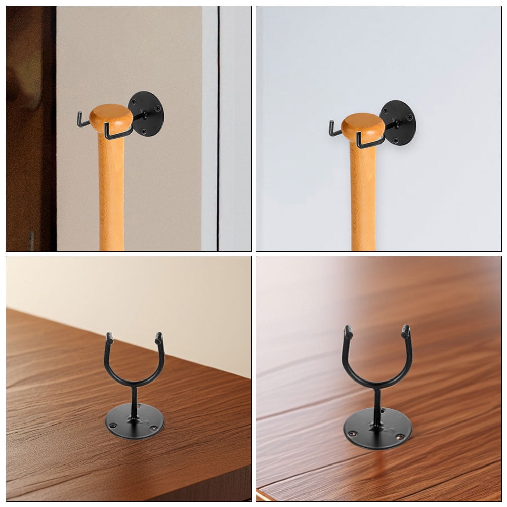 OUNONA 2PCS Bat Racks Bat Display Wall Mount Baseball Bat Holder Bat ...