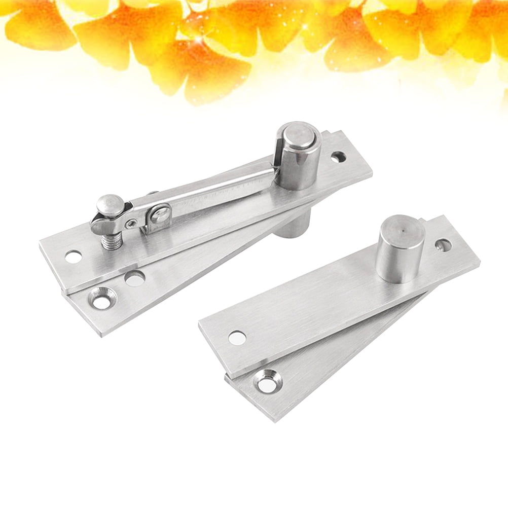OUNONA 2Pc Solid Rotating Hinge 360 Degree Stainless Steel Door Pivot ...
