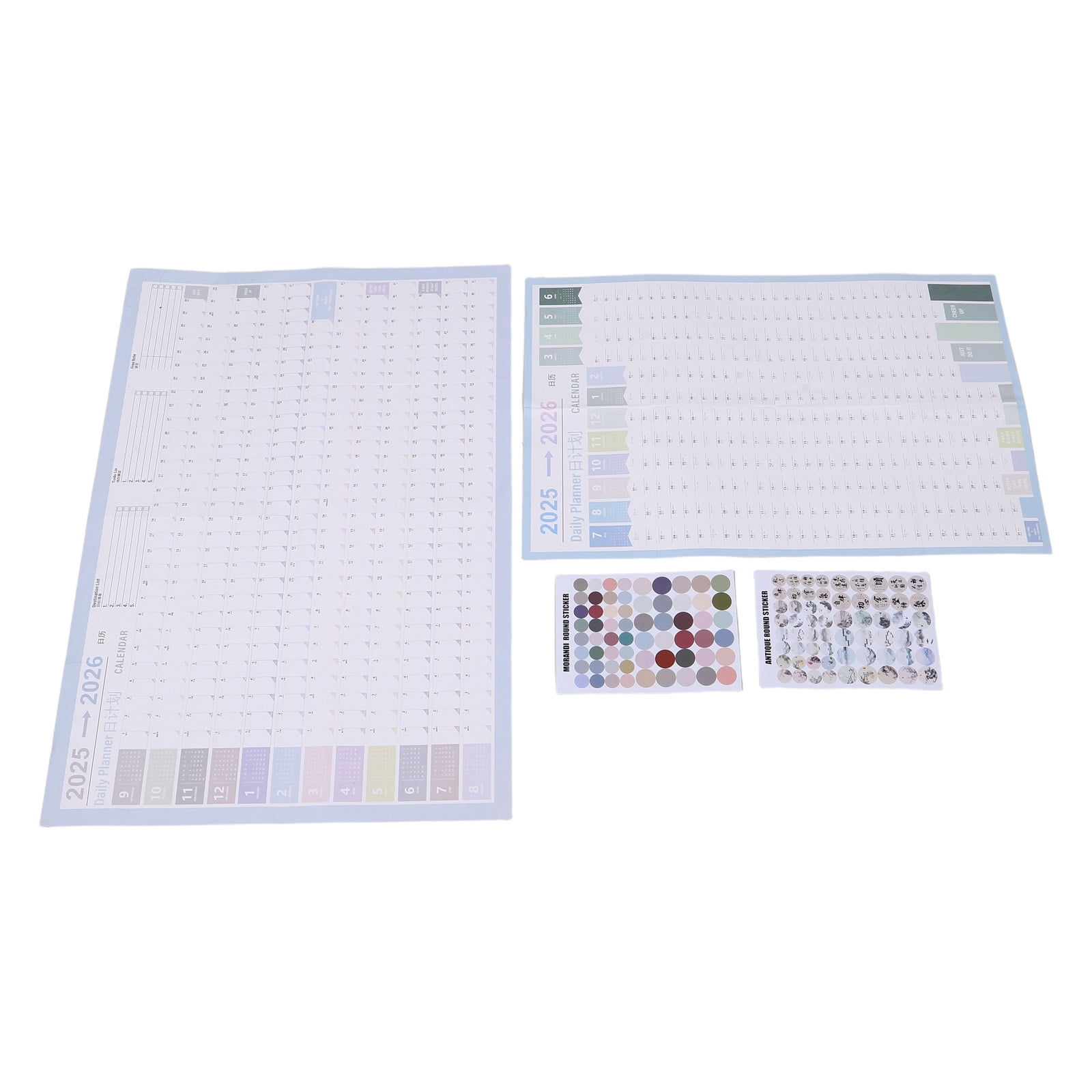 OUNONA Yearly Wall Calendar 2026 White Minimalist Design Large Readable ...