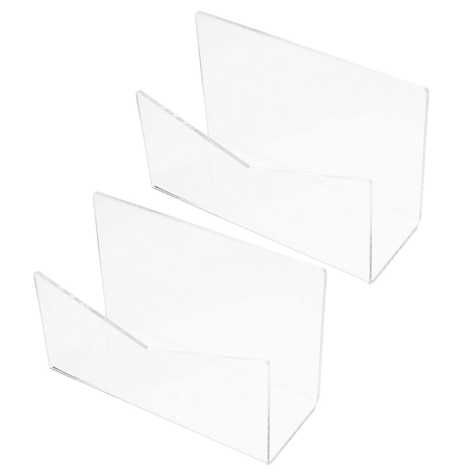 OUNONA 2Pcs Space Saving Clear Document Organizer Acrylic Mail Holder ...