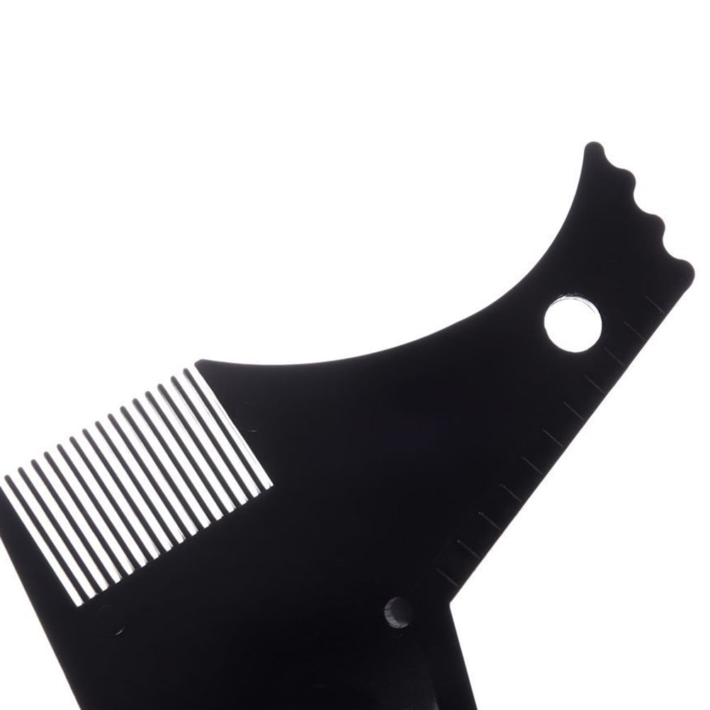 OUNONA Men Grooming Beard Combs Black 2Pcs 7.1x5.5in - Walmart.com