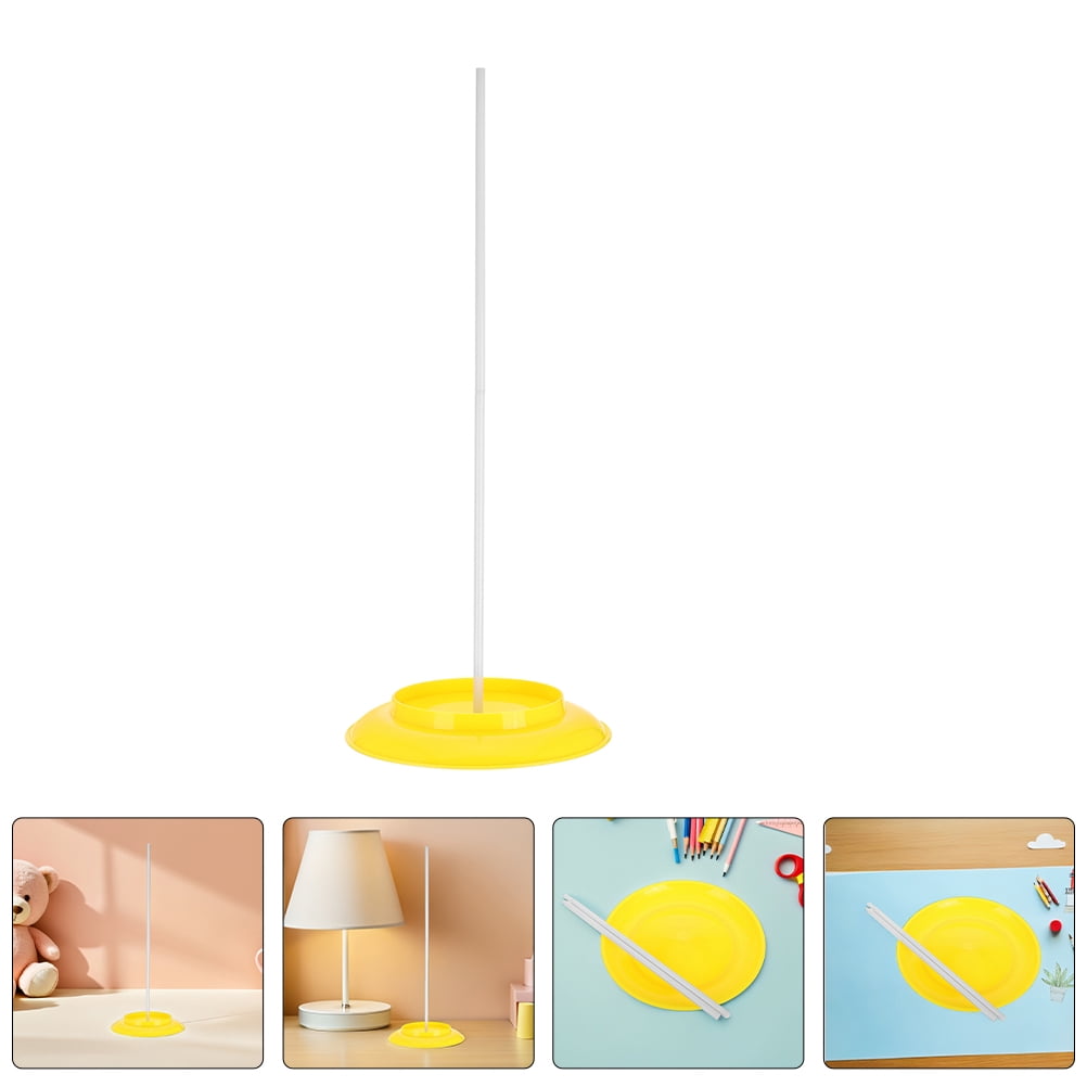 OUNONA Circus Training Juggling Plate Set in Yellow Plastic for Parties ...