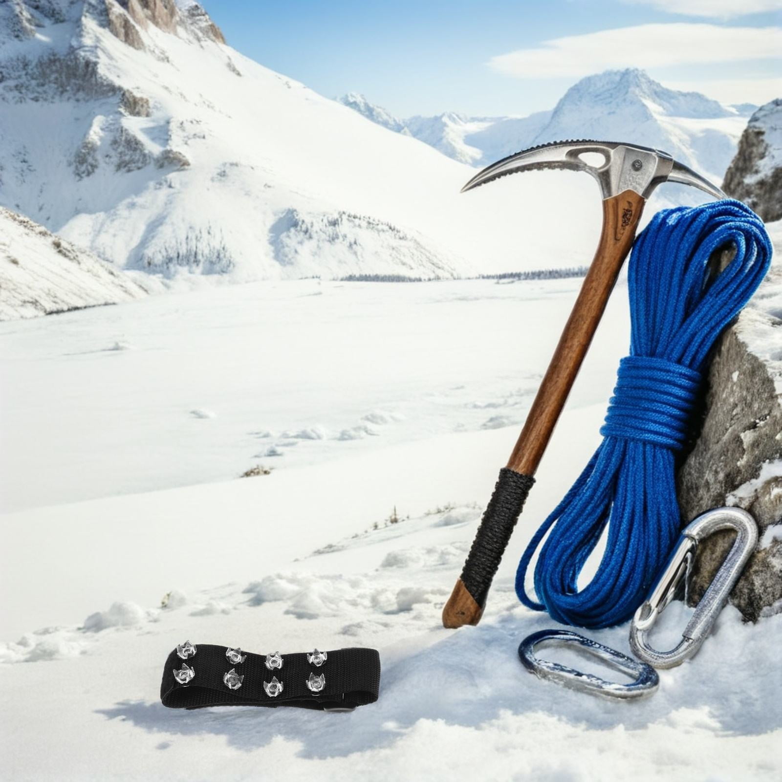 OUNONA 2-Pack Ice Traction Spikes for Hiking with Cold-Resistant ...