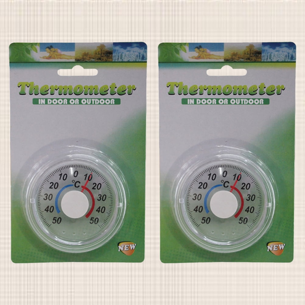 OUNONA 2Pcs Assorted Color Indoor Hanging Thermometers with Fahrenheit ...