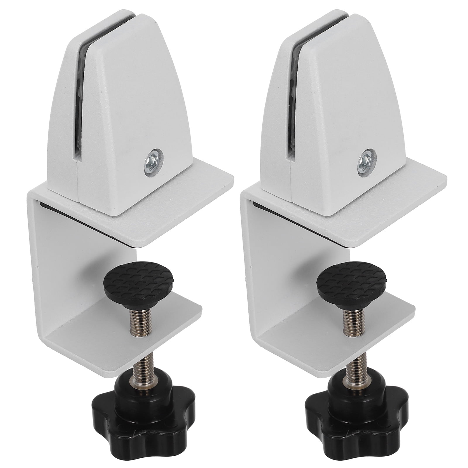 OUNONA 2Pcs Desktop Baffle Partition Clip Aluminum Alloy Stable Support ...