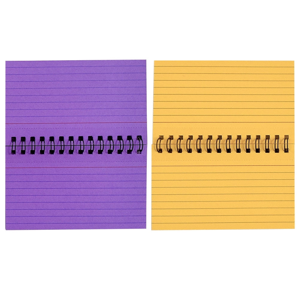 OUNONA 2Pcs Mini Spiral Notepads Colored Coil Notepads Mini Spiral ...