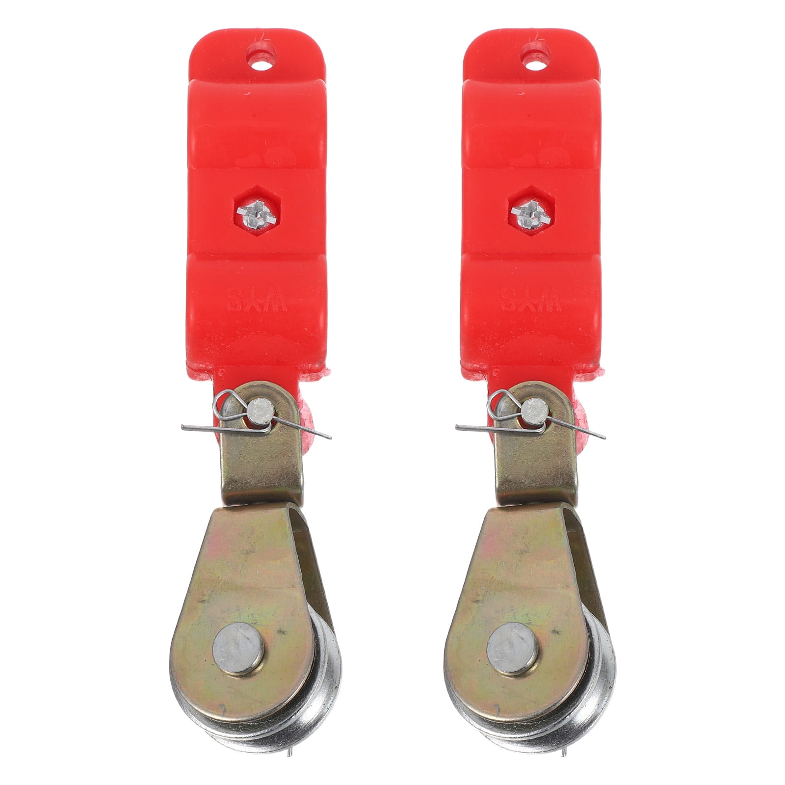 OUNONA 2Pcs Heavy Duty Metal Pulley Wheel with Swivel Bearing for ...
