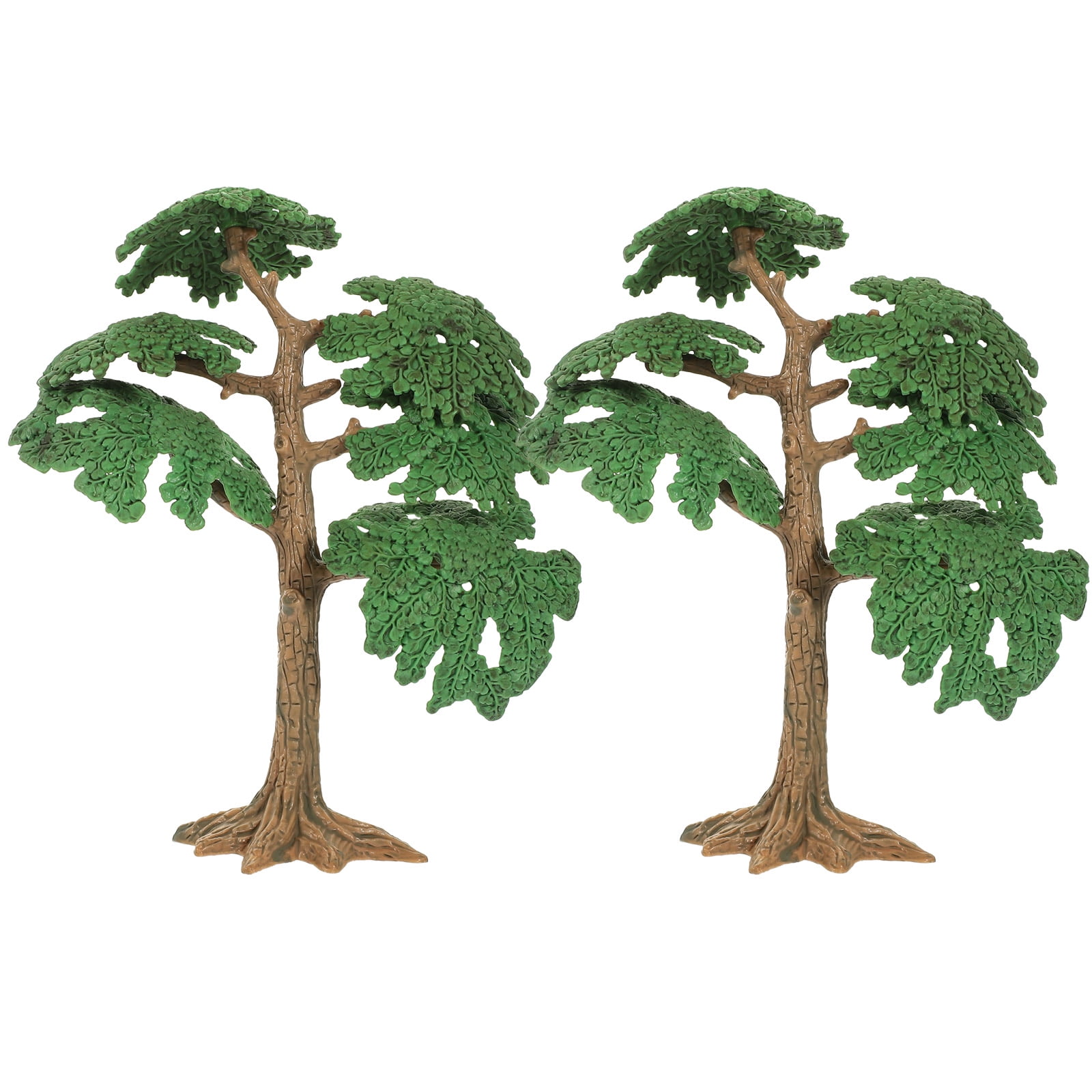 OUNONA 2Pcs Sand Table Tree Small Scenery Landscape Trees Plastic Trees ...