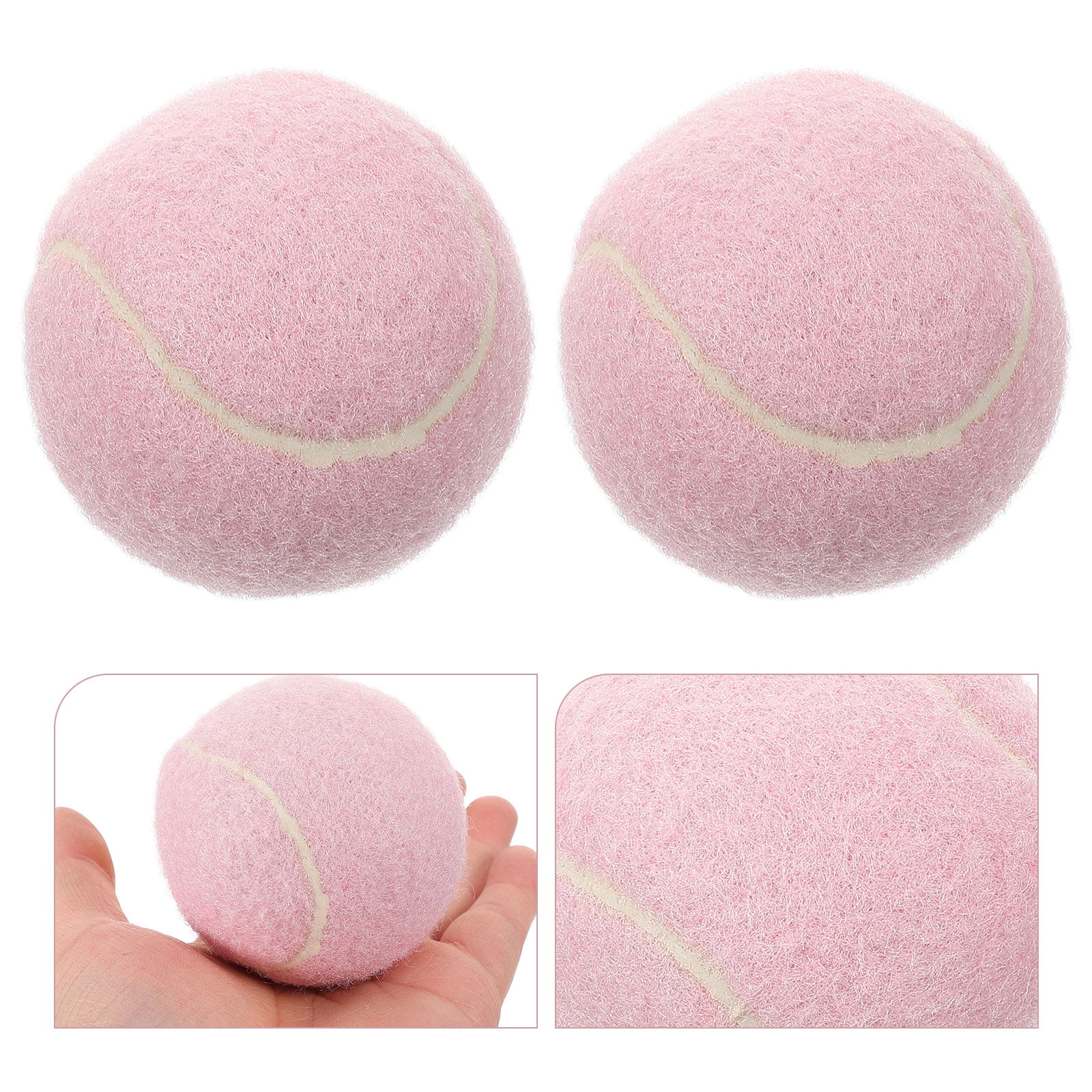 OUNONA 2Pcs Tennis Ball Rubber Tennis Ball Practice Tennis Ball ...