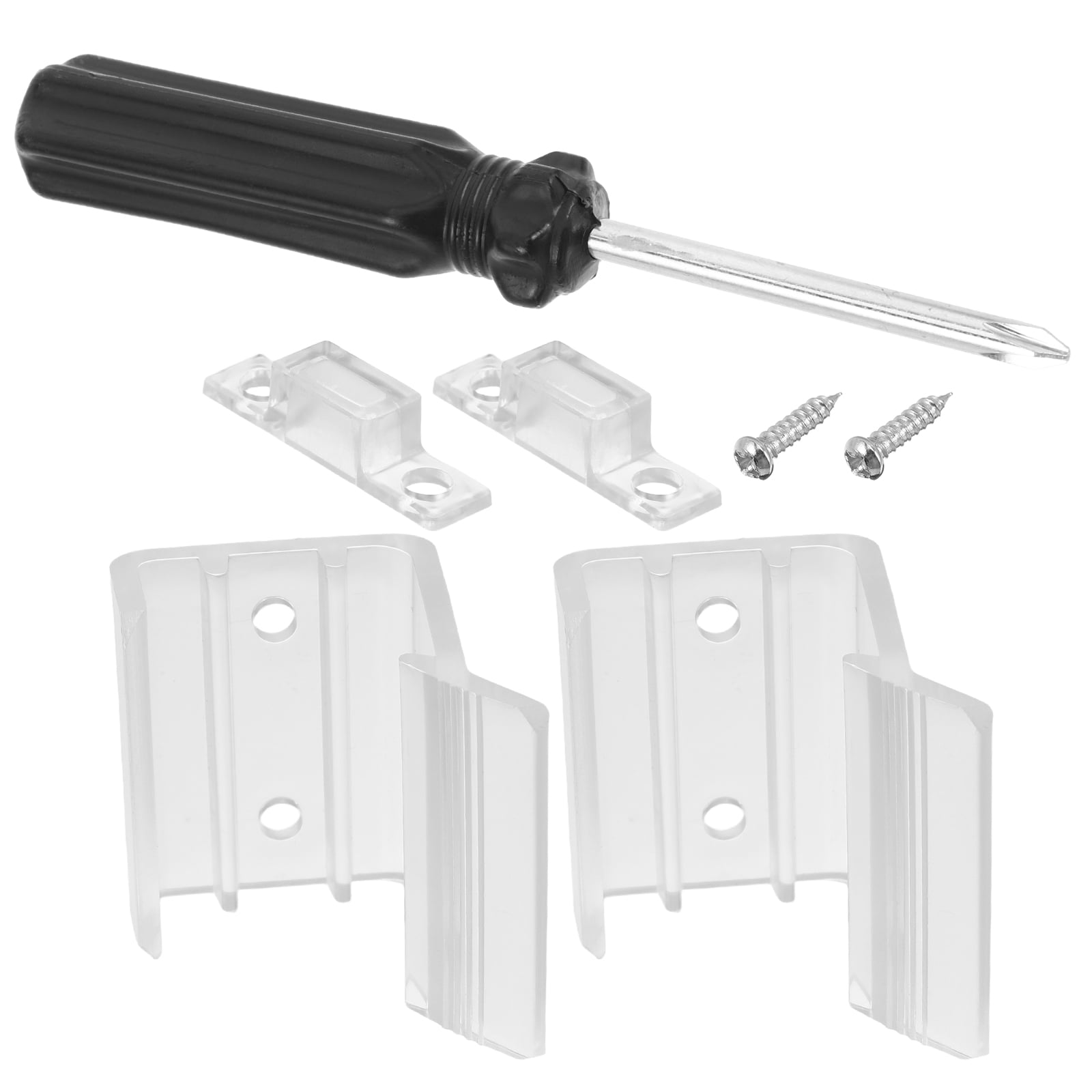 OUNONA 2Pcs Transparent RV Door Latch with Screws Sliding Door Latch ...