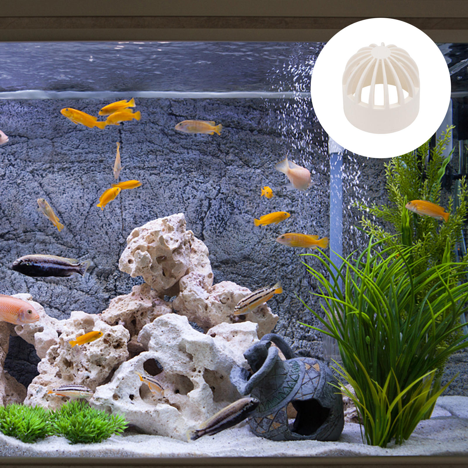 OUNONA Fish Tank Baffle Round 2Pcs 2.2x2.2in - Walmart.com