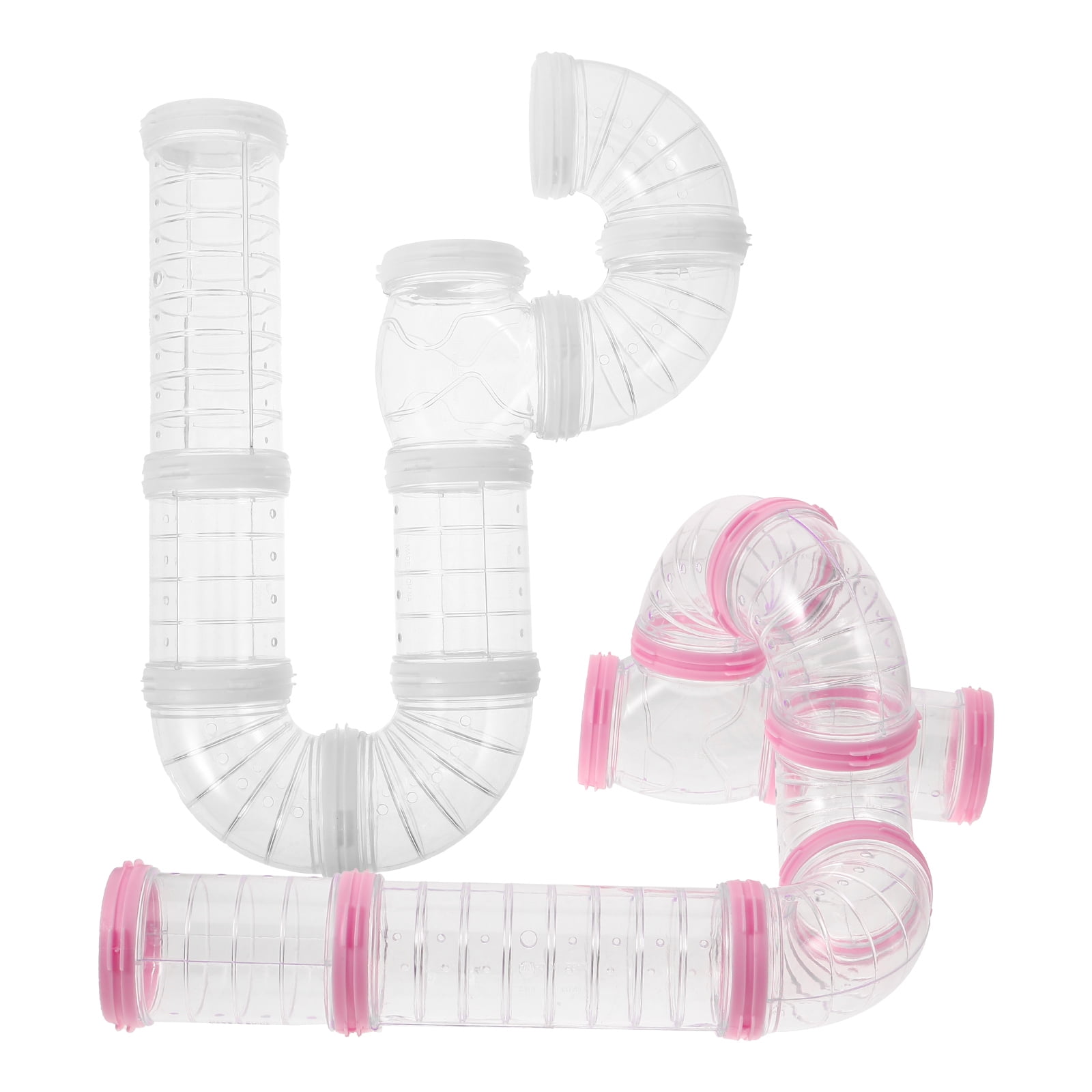 OUNONA 2Sets Plastic Hamster Cage Tube DIY Tunnel Track with Easy ...