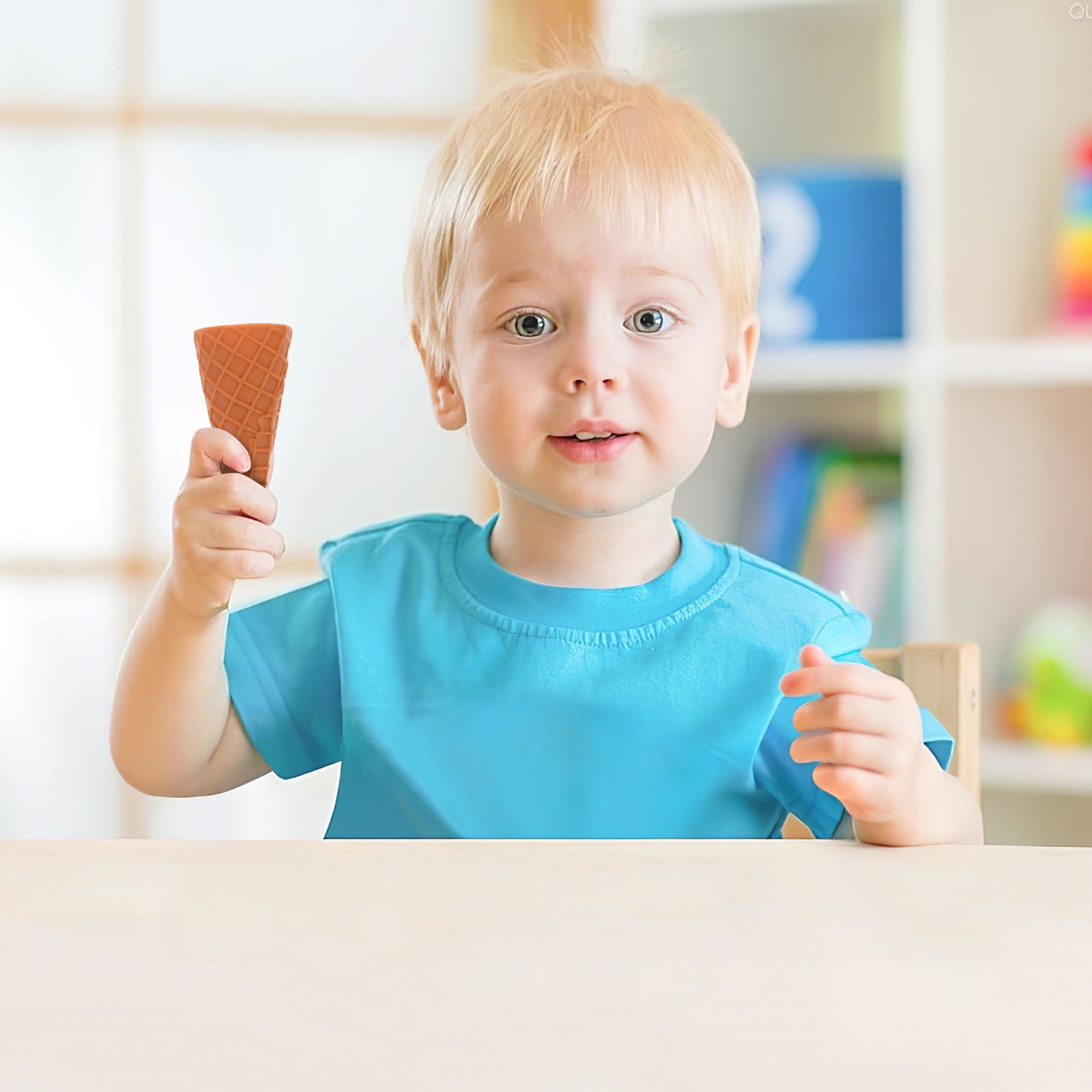 OUNONA 2pc Realistic Mini Ice Cream Cone Artificial Ice Cream ...