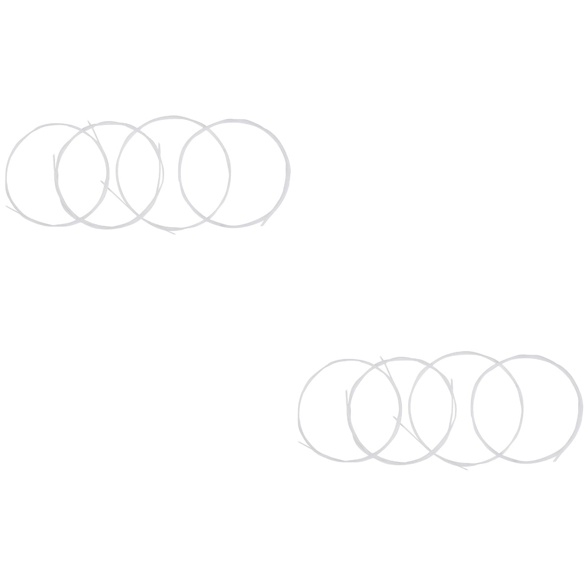 OUNONA 2pcs 1 Bag 0f Clear Nylon Ukulele String Ukulele String ...