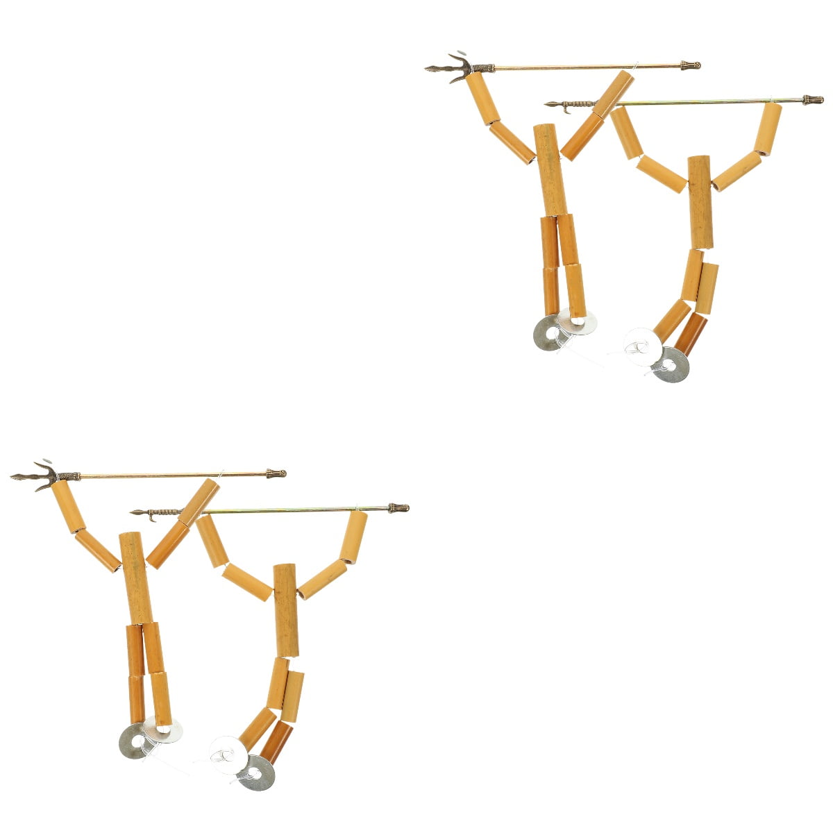 OUNONA 2pcs 2 Bags of DIY Bamboo Puppet Kit Make Your Own Bamboo Puppet ...