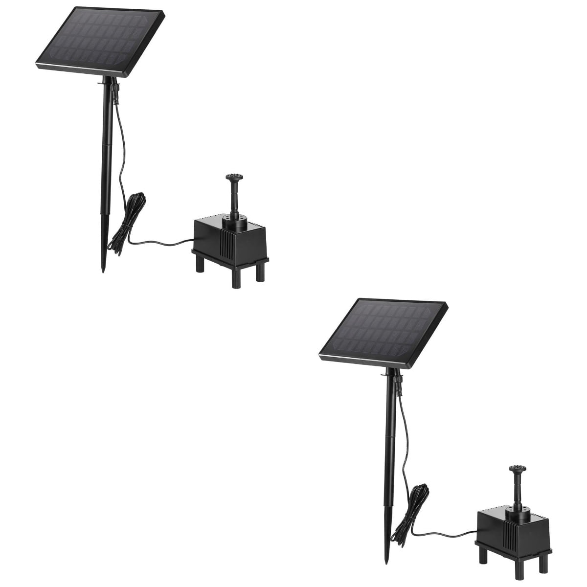 OUNONA 2pcs 220L/H Brushless Solar Power Water Pump Circulating Pump ...