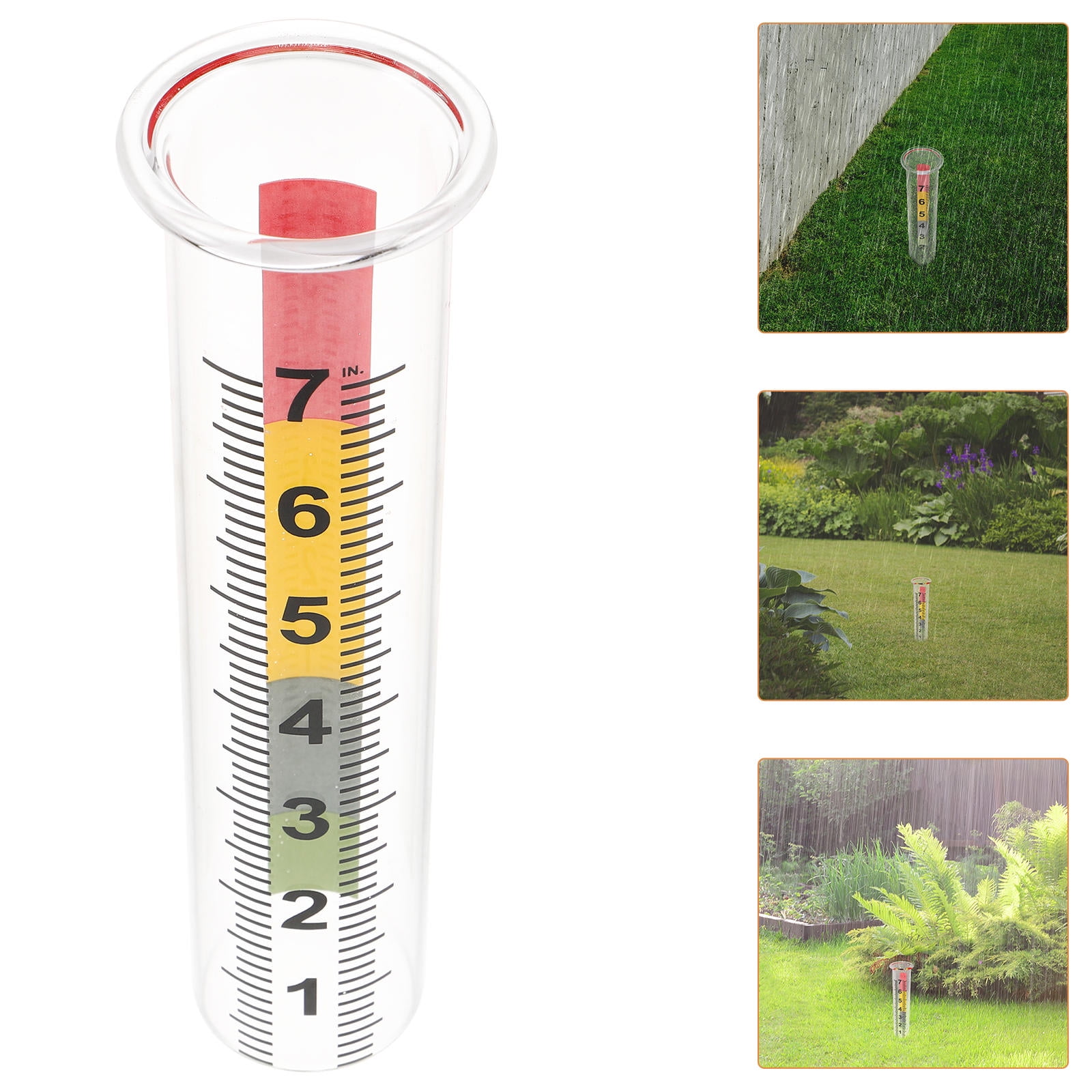 OUNONA 2pcs Accurate Rain Gauge for Deck Outdoor Rain Measurement Tool ...