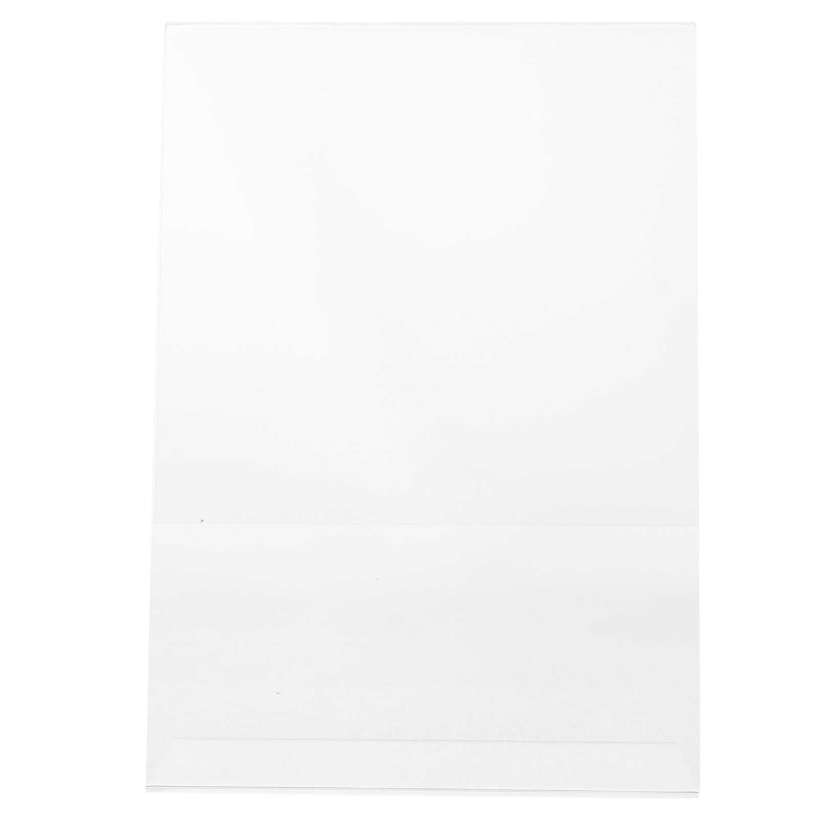 OUNONA 2pcs Clear Acrylic Sign Holders Vertical Slanted Back Display ...