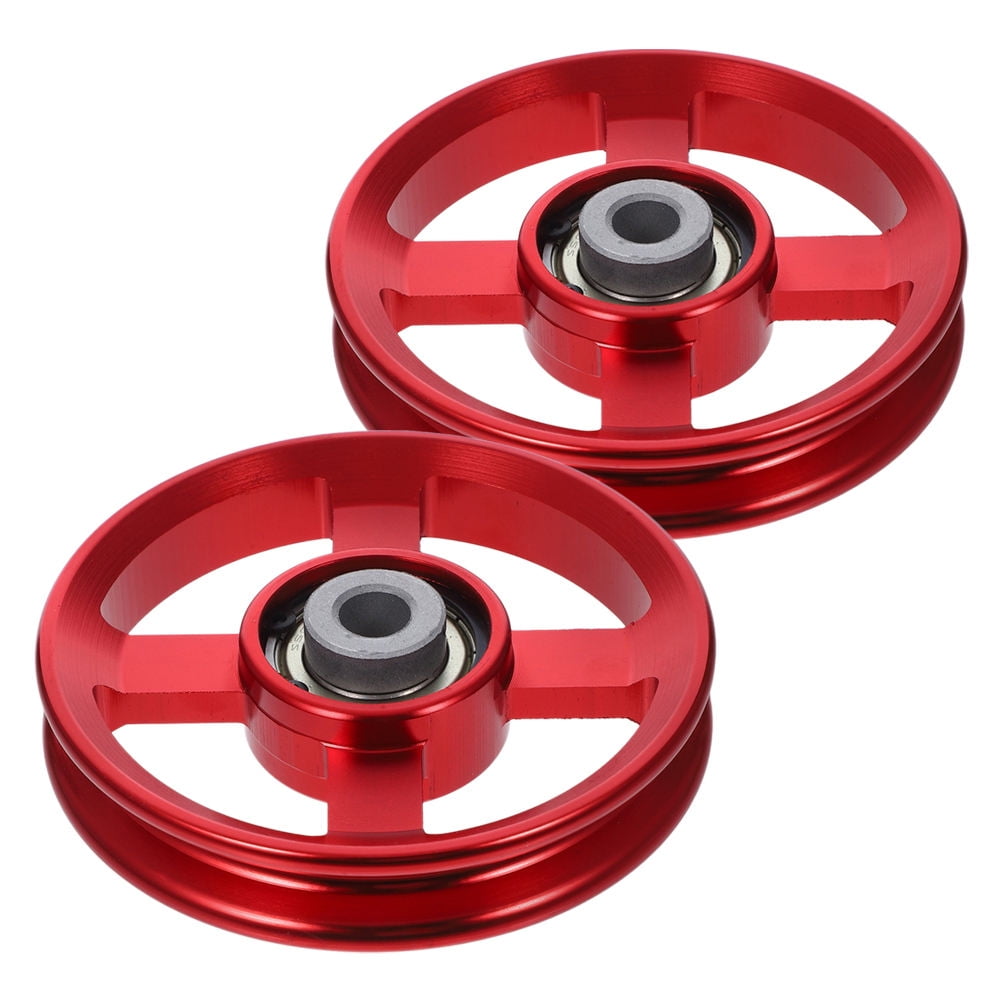OUNONA 2pcs Aluminium Alloy Fitness Pulley Wheel For Gym Equipment ...