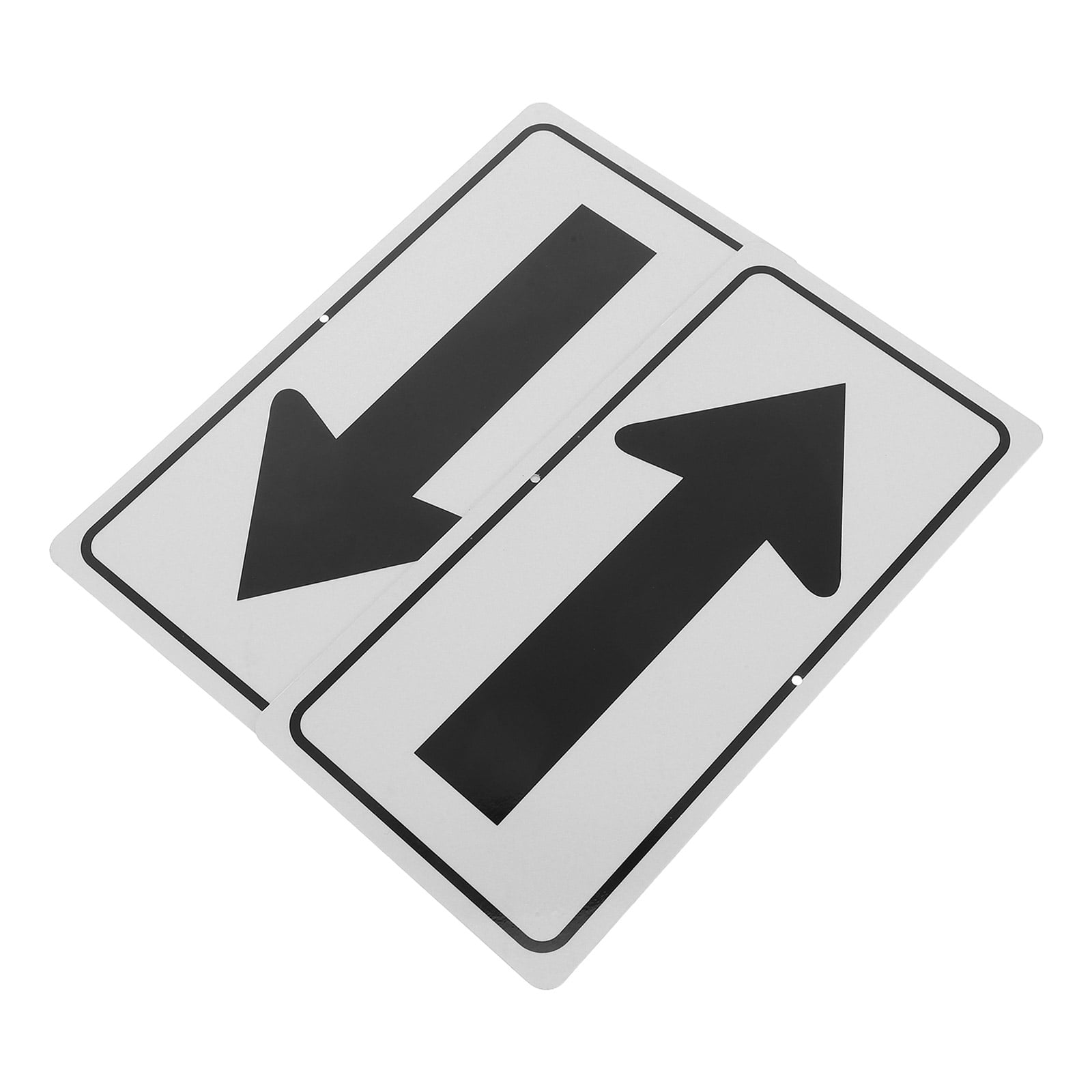 OUNONA 2pcs Aluminum Reflective Arrow Signs Weatherproof Directional ...
