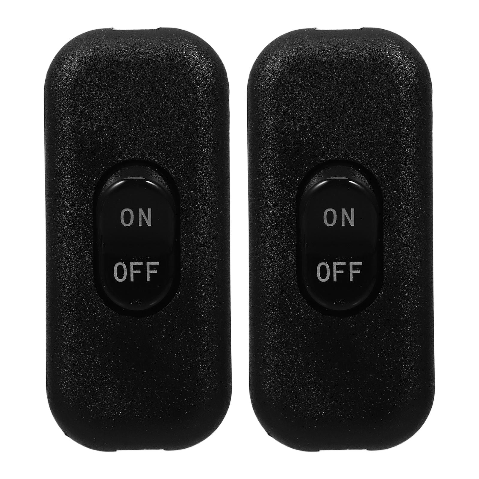 OUNONA 2pcs Appliance Inline Cord Switch Black 250v 6a Heavy Duty Thru ...