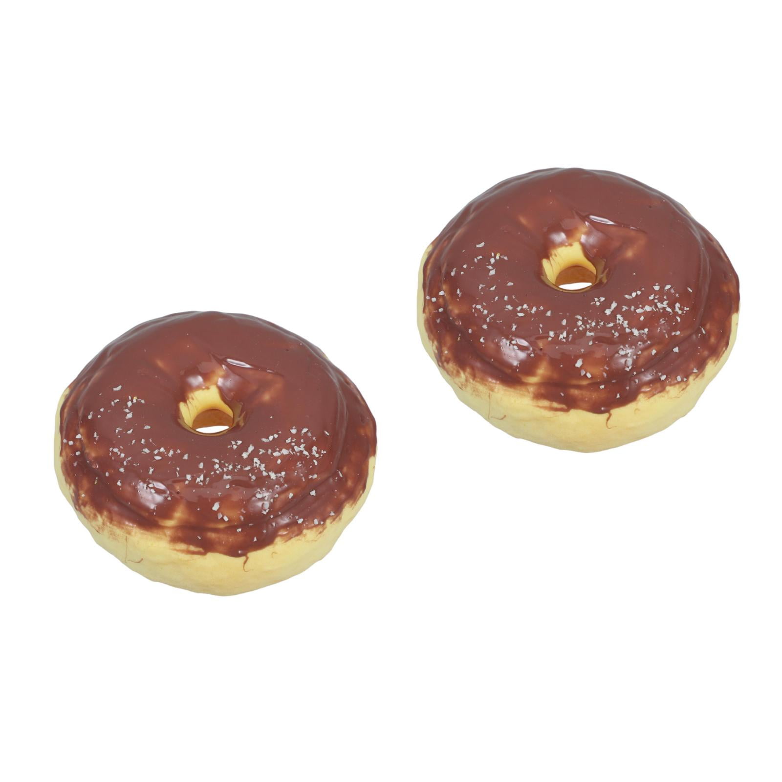 OUNONA 2pcs Artificial Donuts for Display Realistic Dessert Props Fake ...