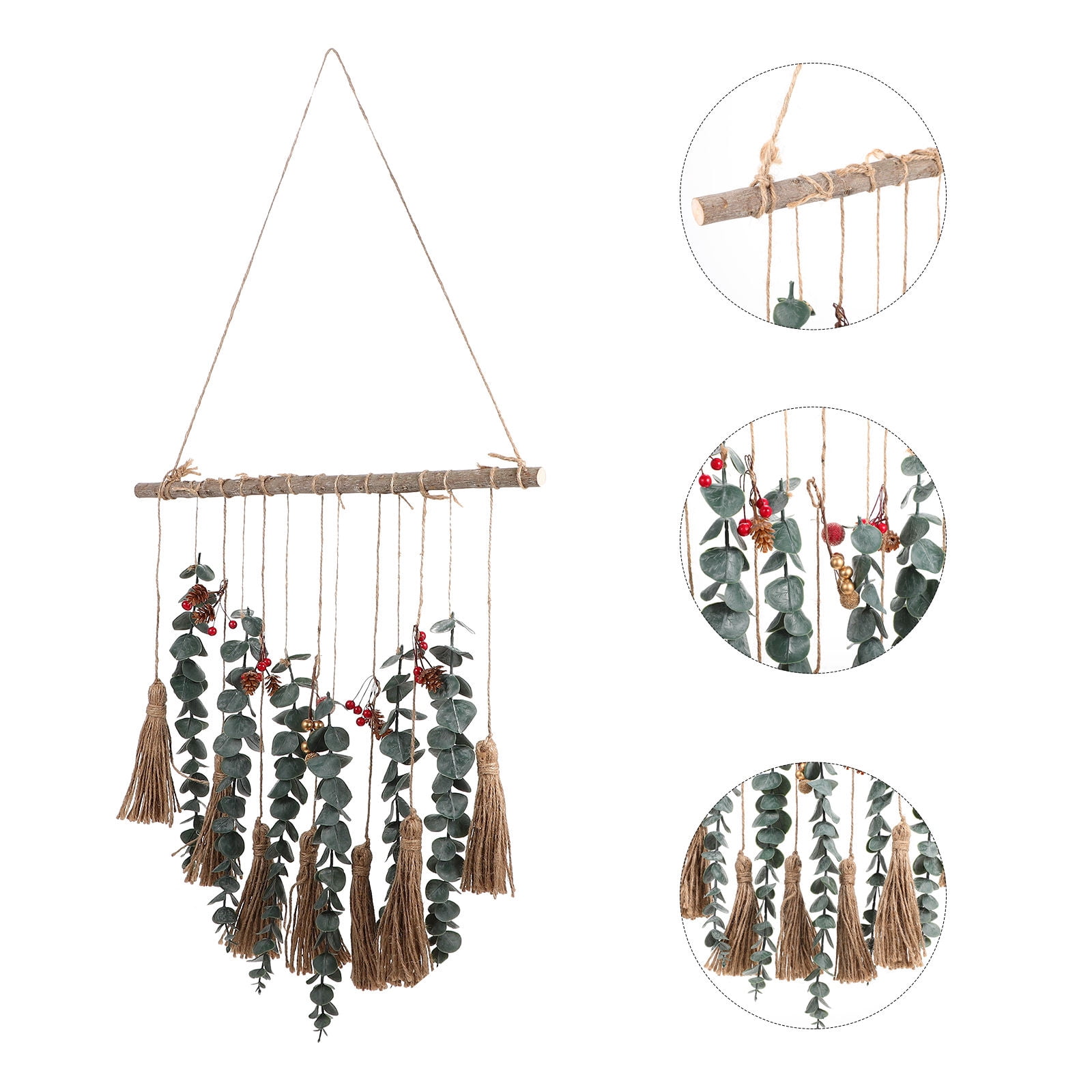 OUNONA 2pcs Artificial Eucalyptus Wall Decor Eucalyptus Garland with ...