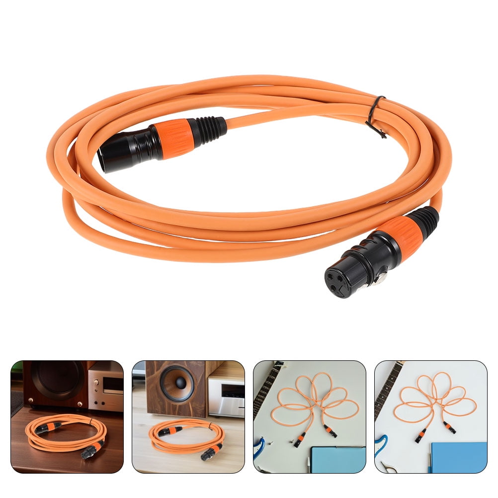 FOLOYORI Xlr Speaker Cables Orange 2Set With Copper Wire For Studio ...