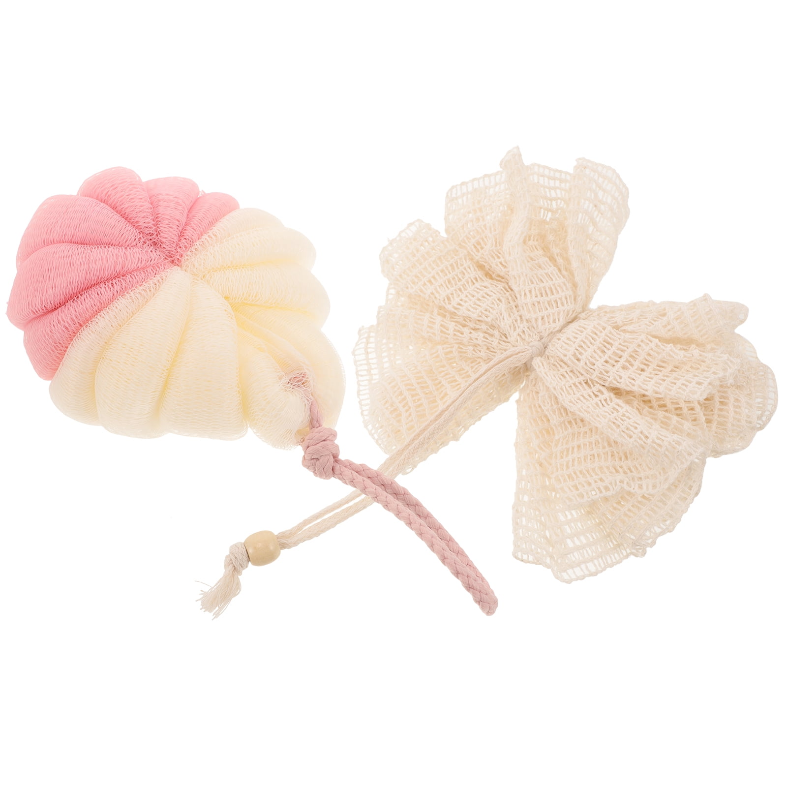 OUNONA 2pcs Bath Loofahs Body Wash Shower Scrubber Skin Exfoliating ...