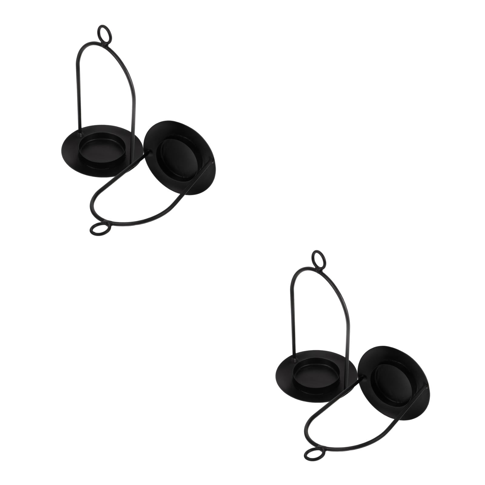 OUNONA 2pcs Bell Holder Stand: 2pcs Hanging Tealight Lanterns ...