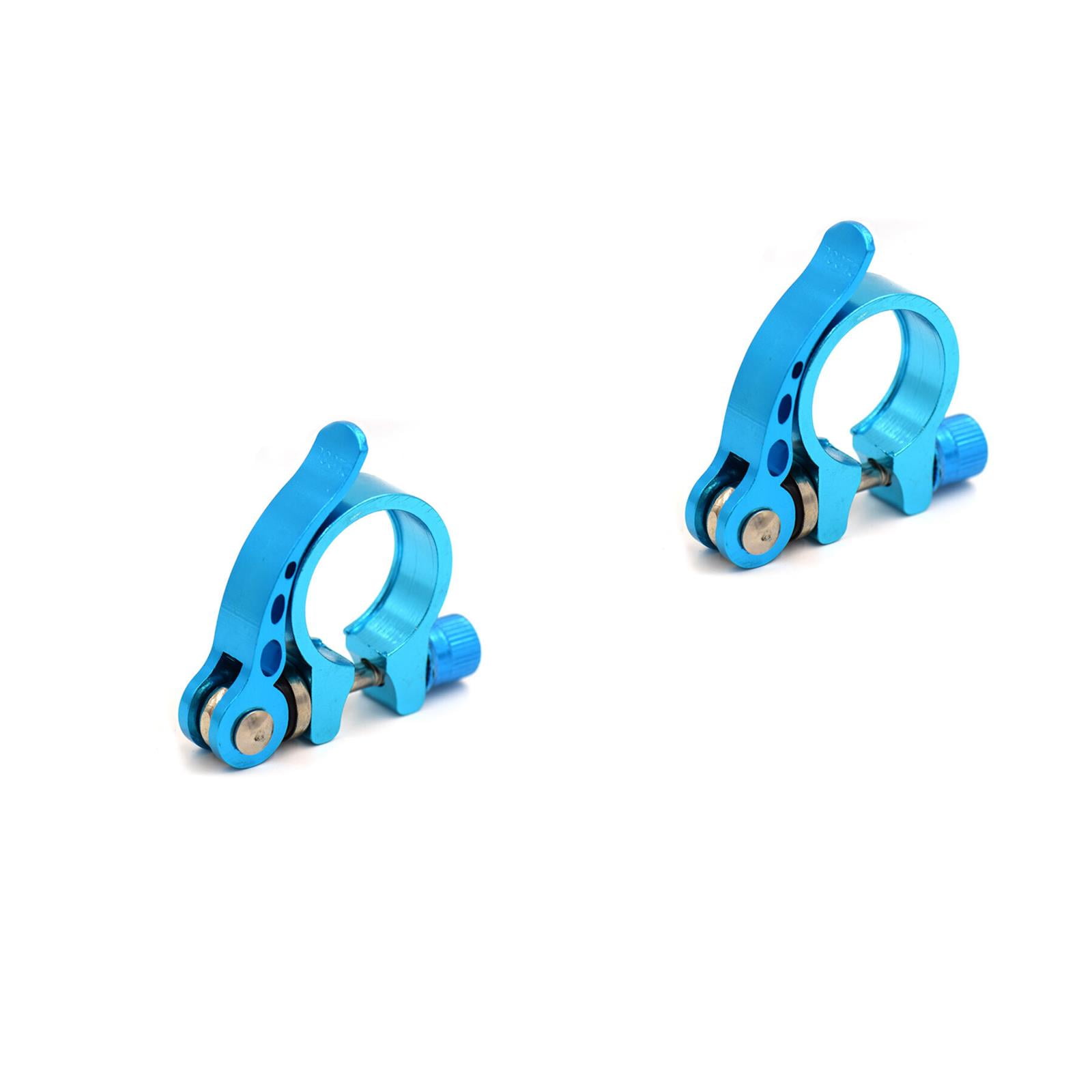 OUNONA 2pcs Bike Post Clamp Aluminum Alloy Black Cycling Quick Release ...