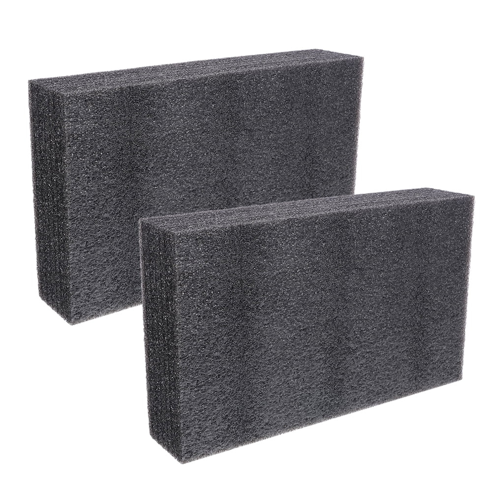 OUNONA 2pcs Black Foam Padding Polyurethane High Density Foam Cuttable ...