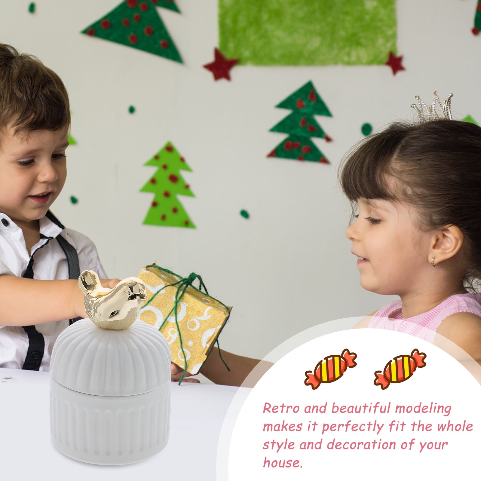 OUNONA 2pcs Boxes Wedding Candy Storage Boxes Unique Style Candy ...