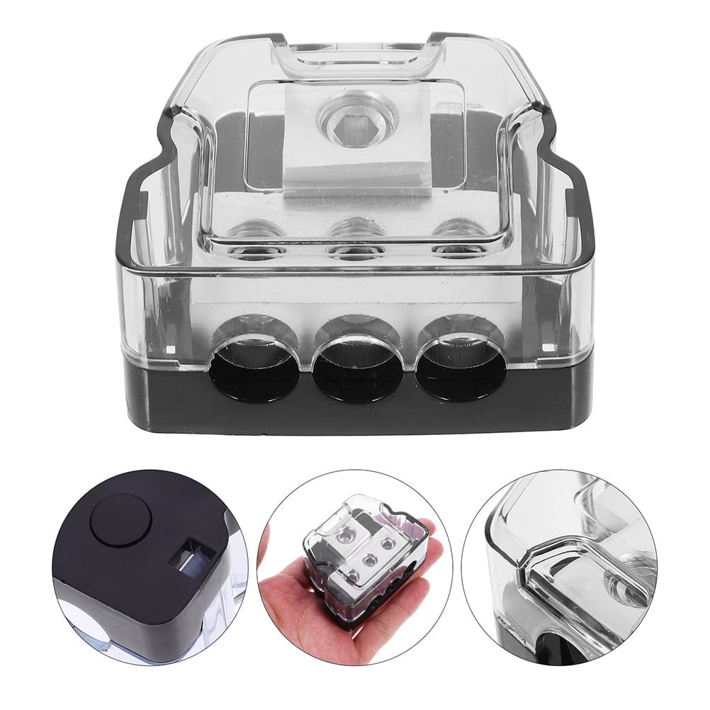 OUNONA 2pcs Car Audio Grounding Box Amplifier Modification Insurance Power Distribution Block ...